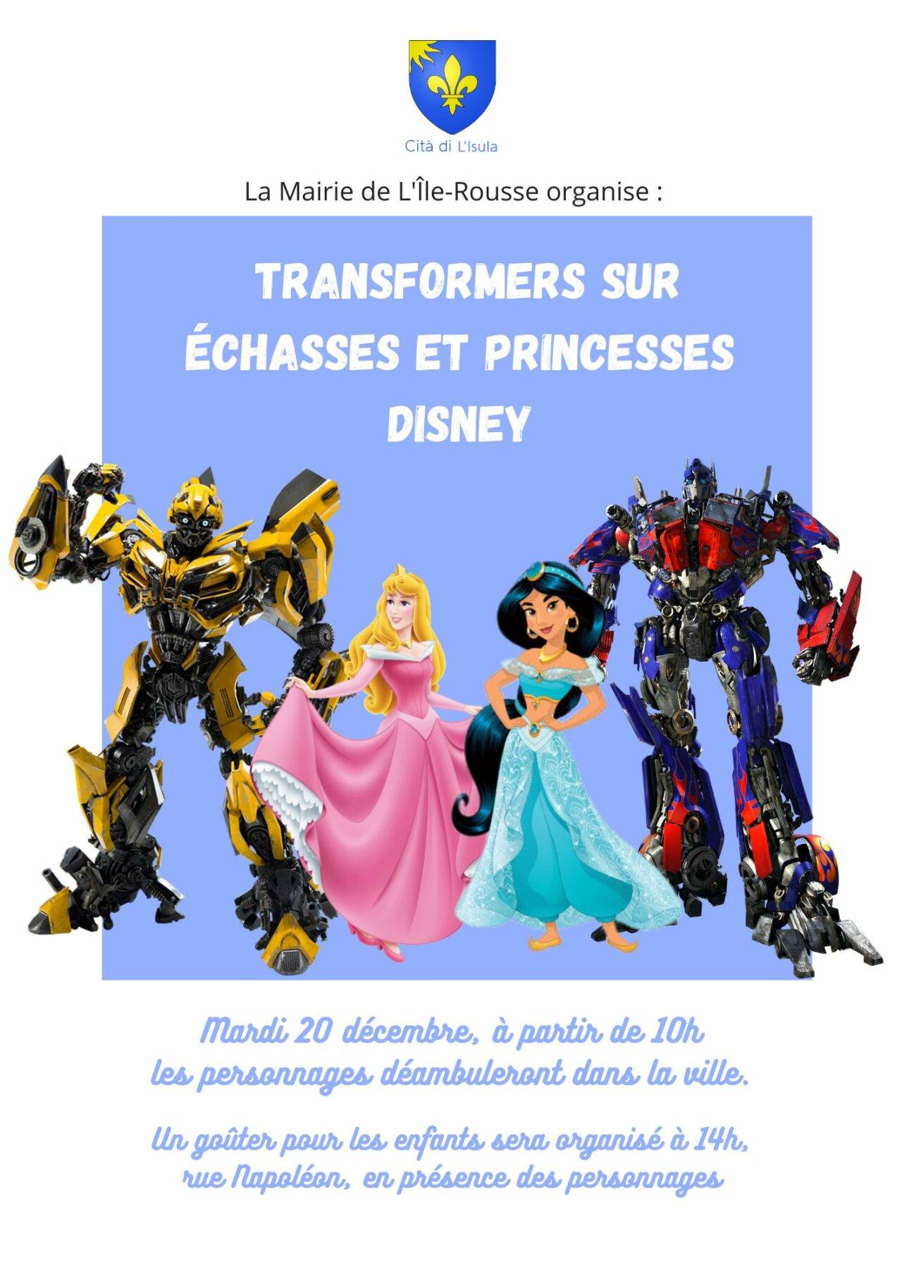 #Natale Transformers sur échasses et princesse disney - Site officiel ...